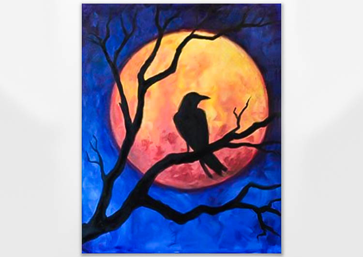 Paint Nite: October Raven [Class in San Francisco] @ Yaymaker | CourseHorse