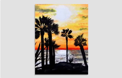 Pacific Beach Sunset Paint Night [Class in San Diego] @ Painting & Vino ...