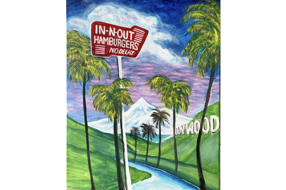 Classic In and Out sign [Class in Los Angeles] @ Painting & Vino ...