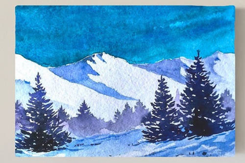 Snowy Mountain [Class in Los Angeles] @ Element Art Center | CourseHorse