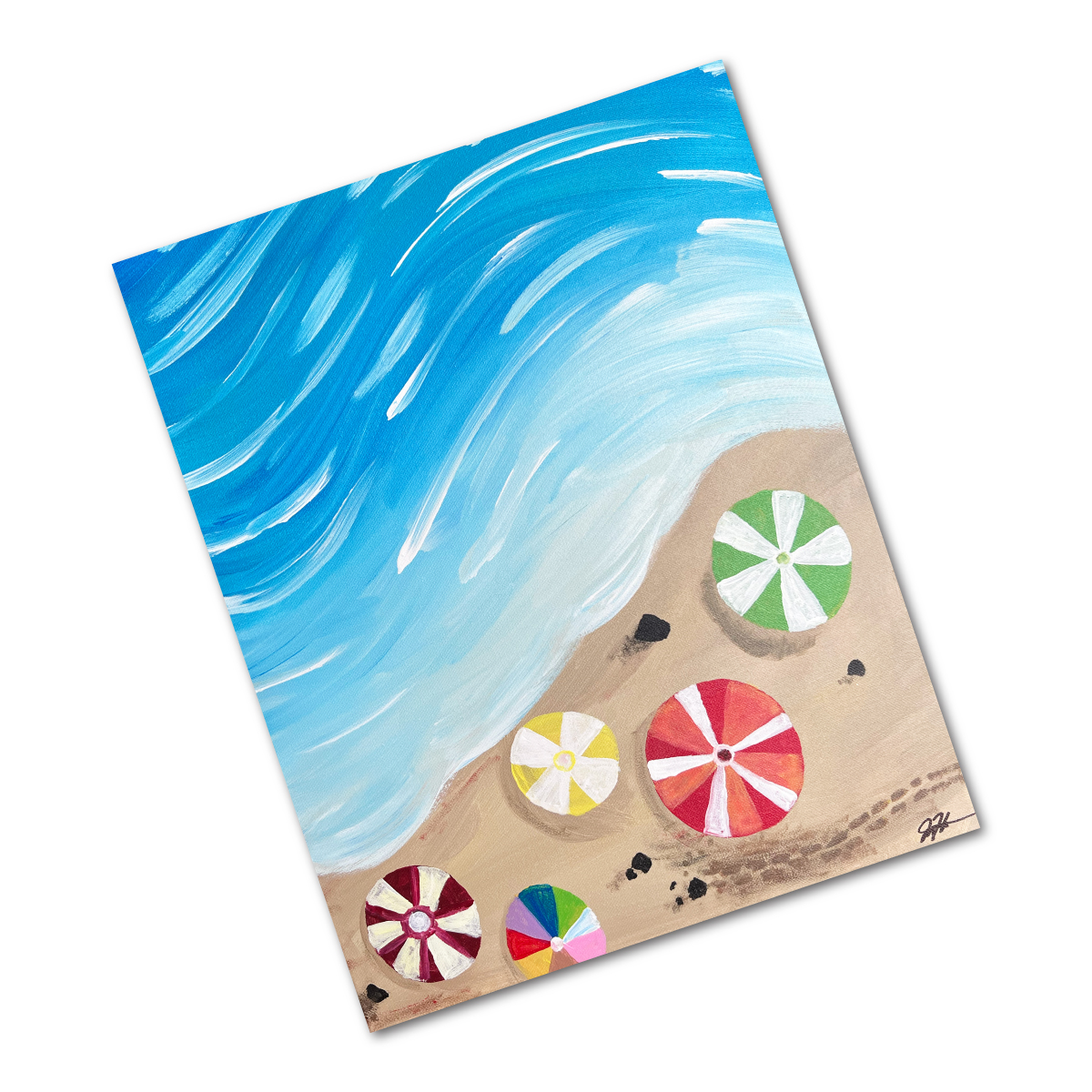 Paint + Sip: Beach Day - Painting Classes Los Angeles | CourseHorse ...